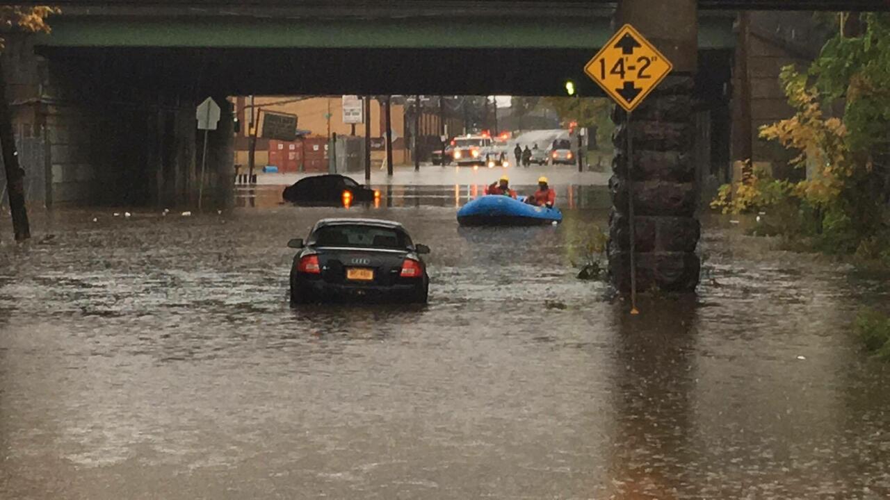 Several Streets Flooded In Newark