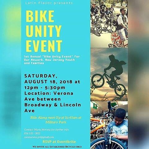 1st Annual Unity Bike Tour to Take Place in Newark; Register Today