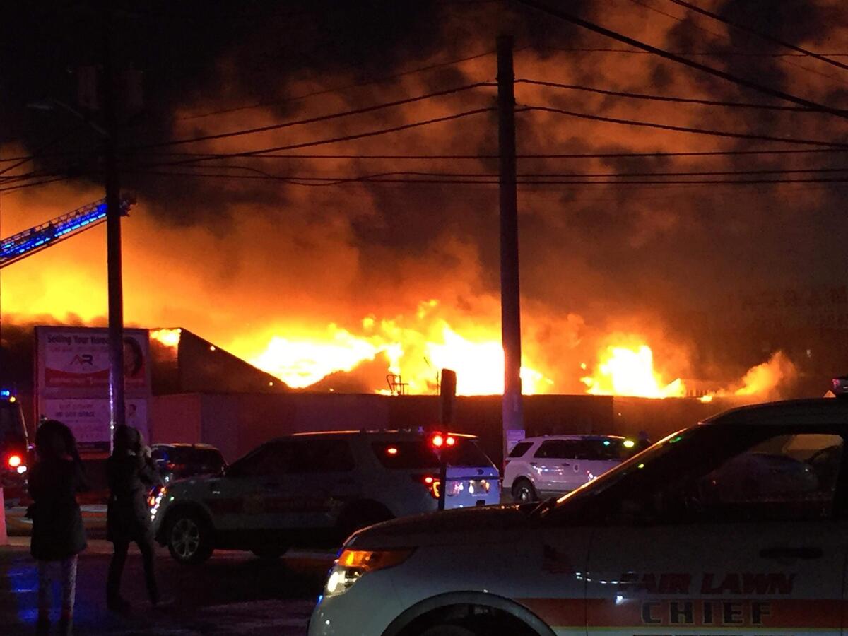 Multi-Alarm Fire Tears Through Marcal Paper Plant in Elmwood | rlsmedia.com