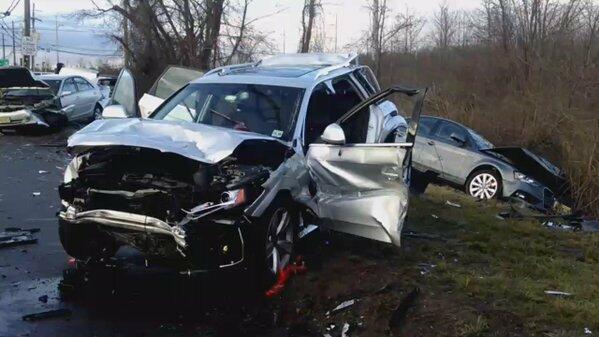 11 Vehicle Crash Sends Several People To Hospital In South Brunswick