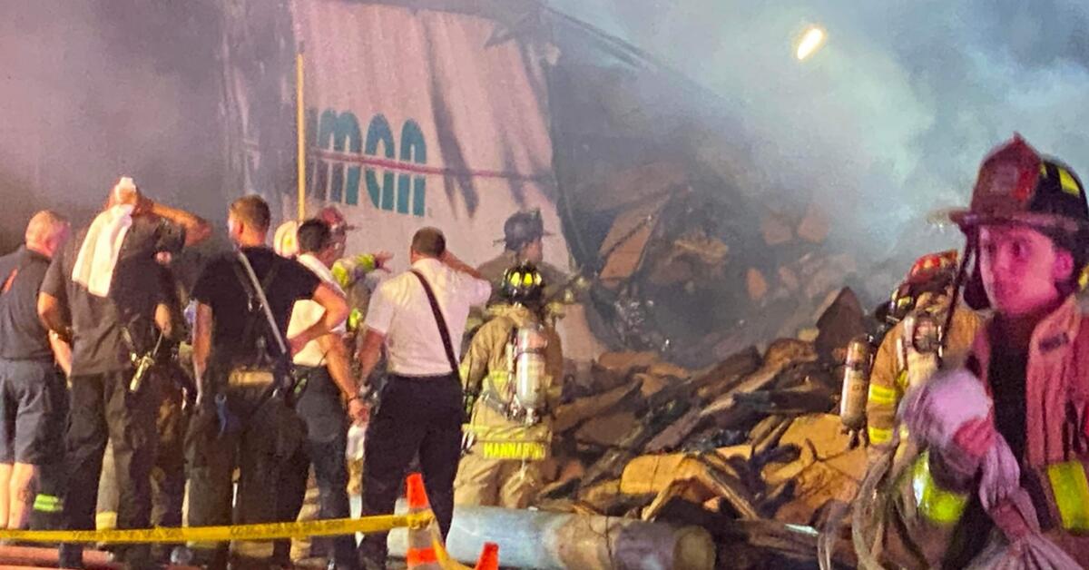 Tractor Trailer Tumbled Down Embankment Bursts Into Flames Killing