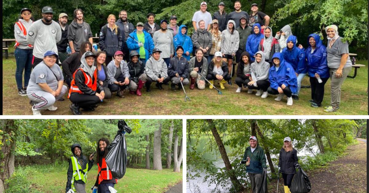 Union County Residents Participate in Rahway River Park Clean Up