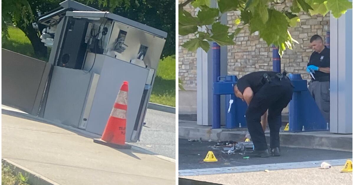 Thieves Dislodge Then Rip Open ATM Machine in Elizabeth