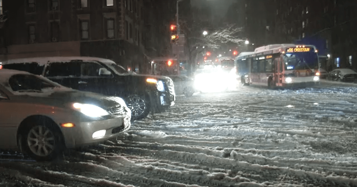 Overnight Nor'Easter Dumps Several Inches of Snow on Newark, Northern ...