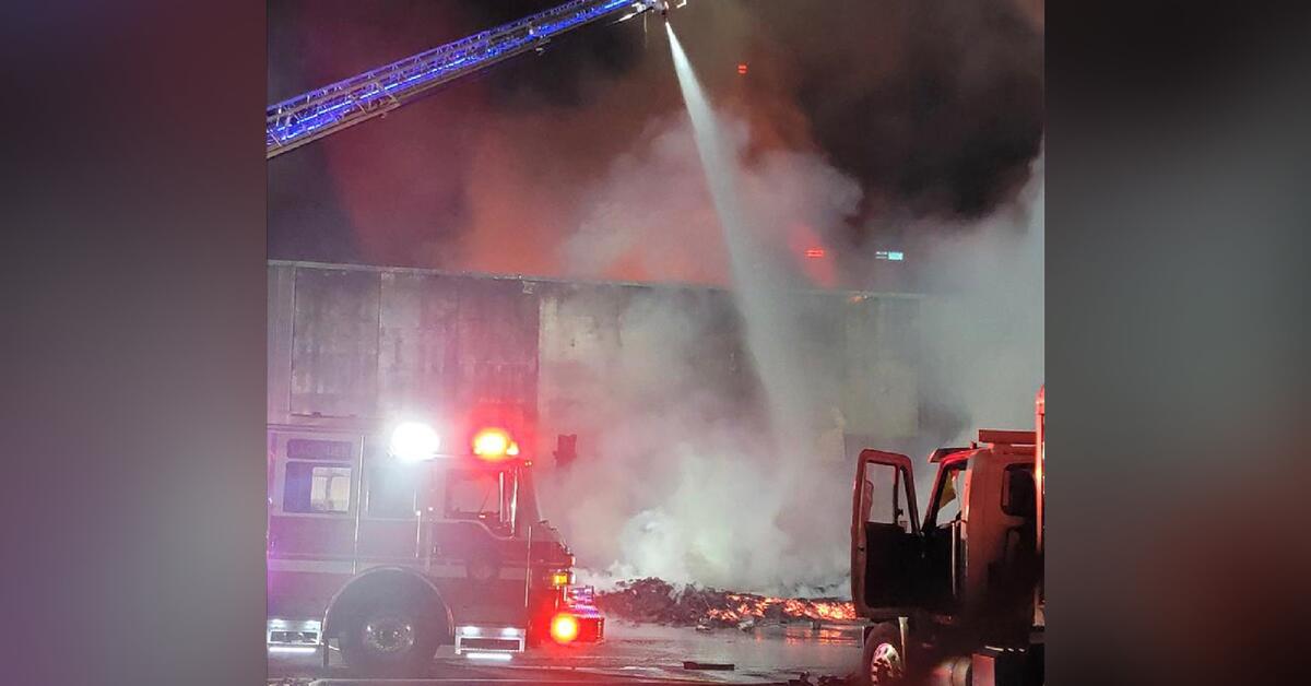 UPDATE VIDEO: Two Firefighters Injured After Fire at Pepsi Warehouse ...