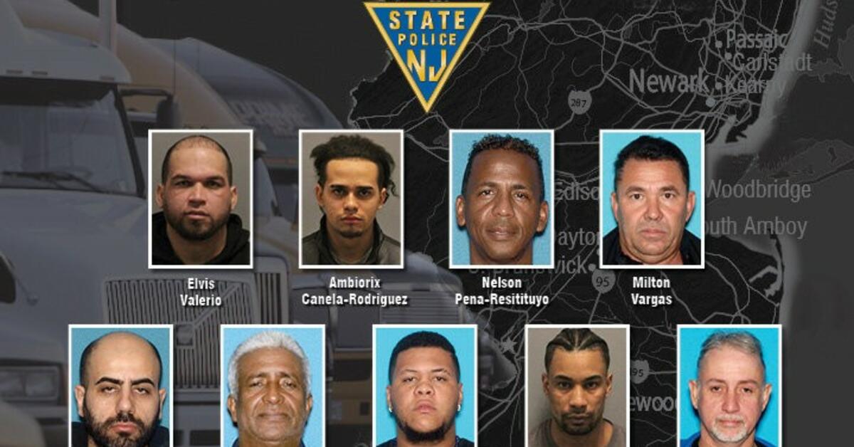 NJ State Police Recover Over $1M in Stolen Cargo; 11 Men Arrested