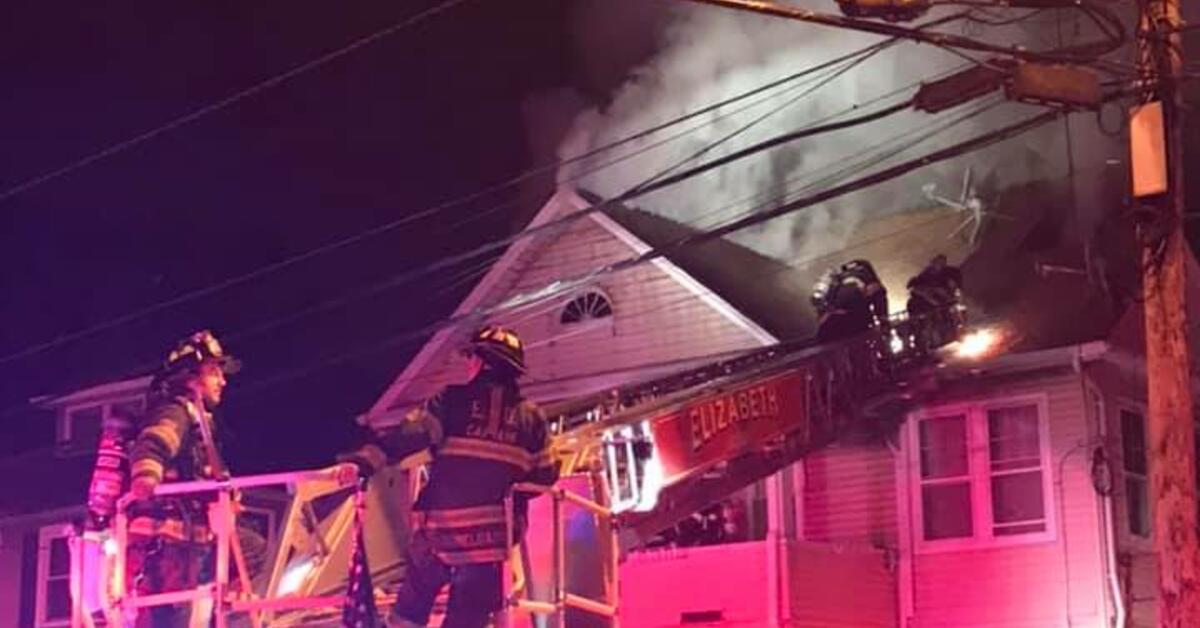 Elizabeth Firefighters Battle Fast Moving House Fire