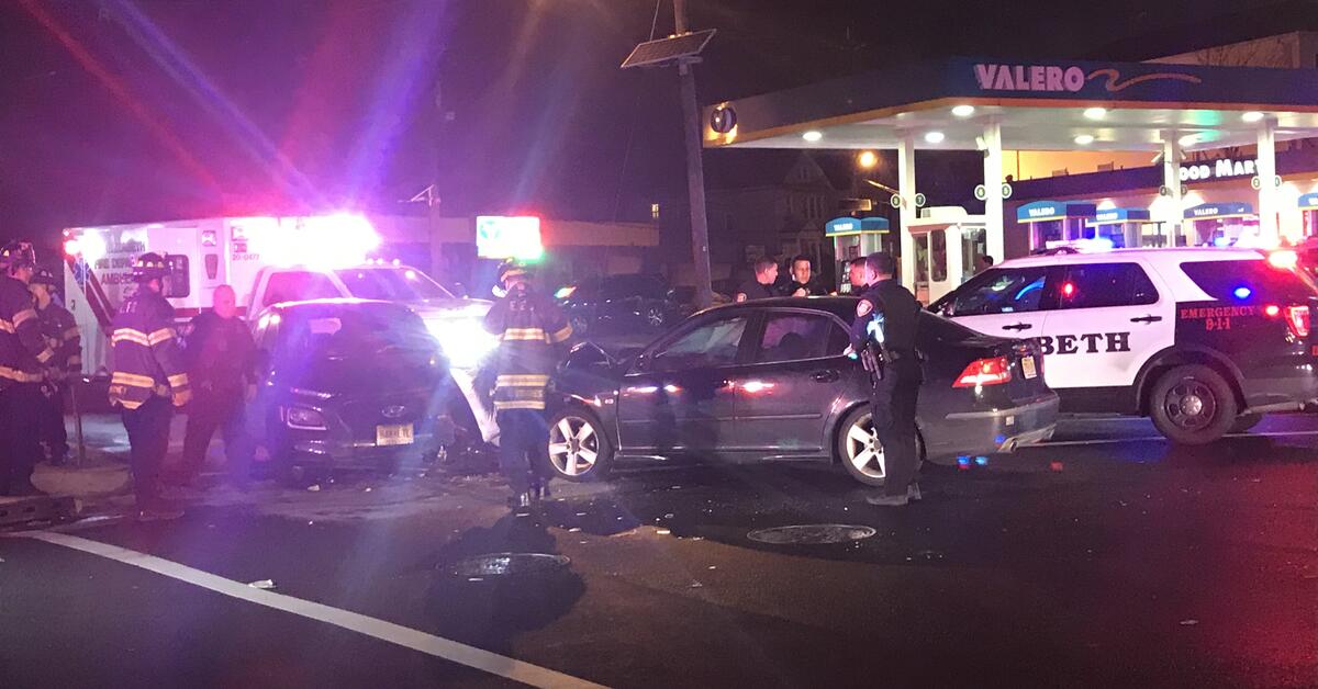 Injuries Reported in Elizabeth Two-Car Crash