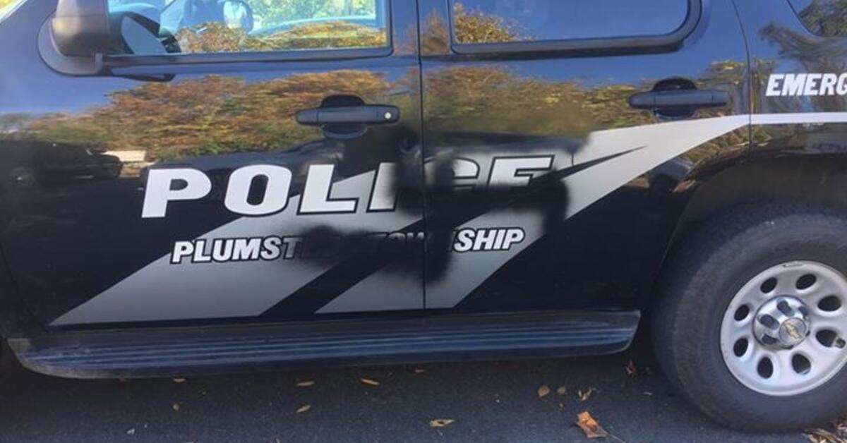 Swastika Painted on Plumsted Police Patrol Vehicle