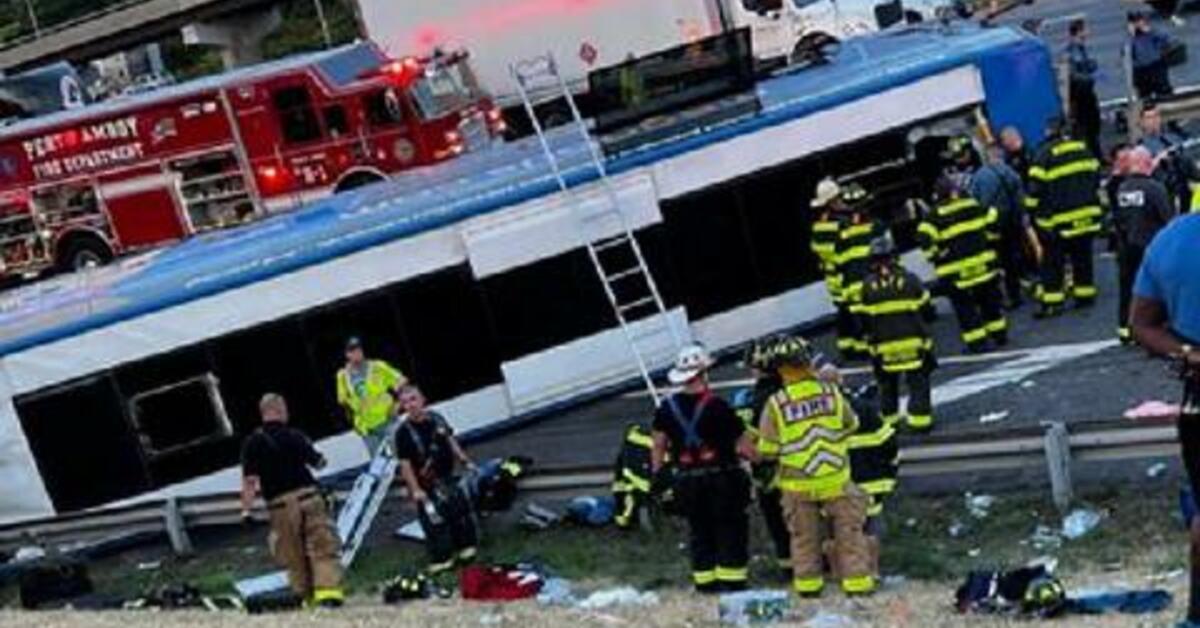 UPDATE: Two Killed, 16 Injured in Woodbridge Township Bus Crash