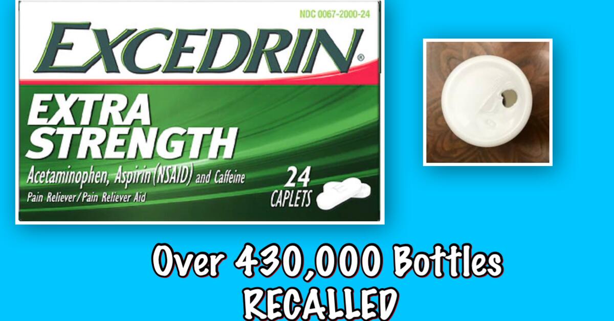 430K Bottles of Excedrin Recalled by GlaxoSmithKline