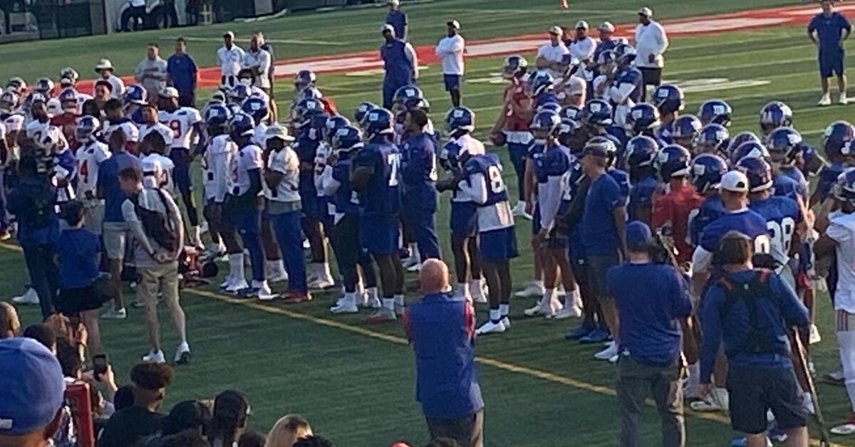 New York Giants Training Camp Visits Newark to Launch Reopening of ...