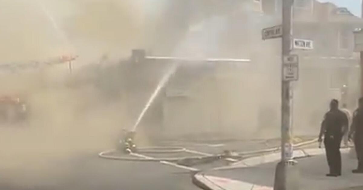 UPDATE: Four-Alarm Fire Tears Through Four Buildings in East Orange