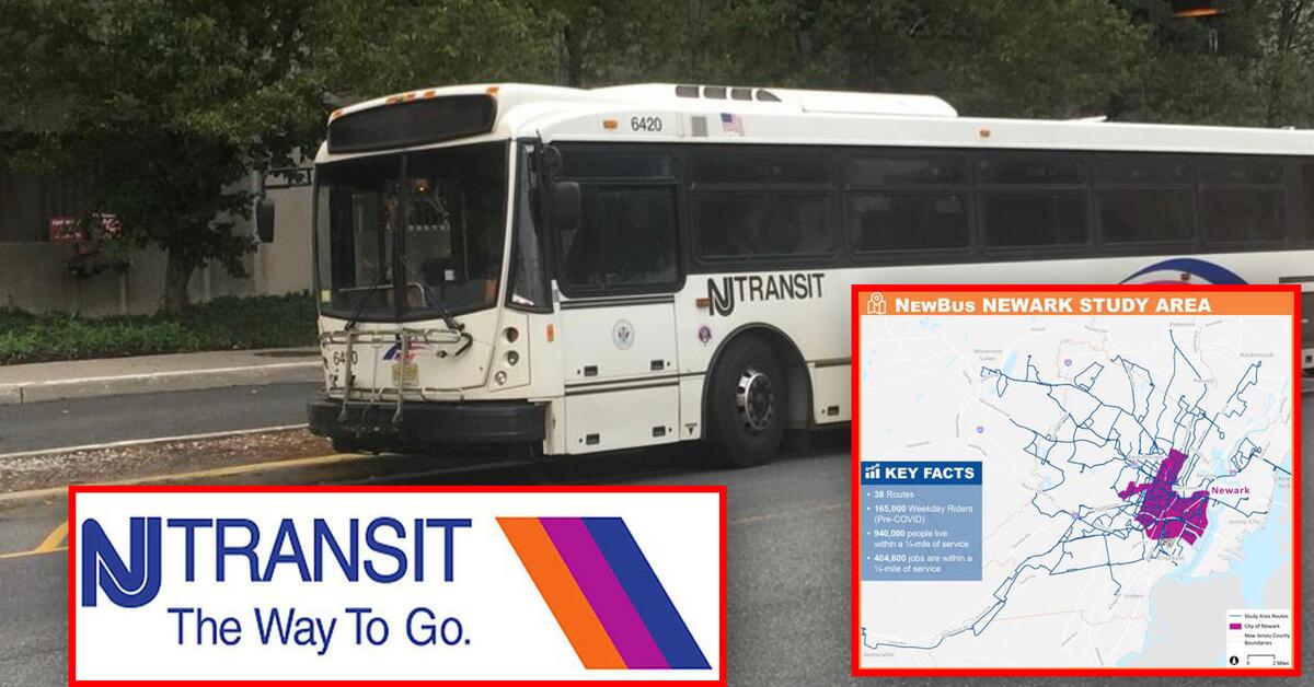 NJ Transit to Launch New Local Bus Network to Best Serve Greater Newark ...