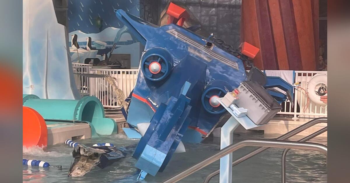 Four Injured After Decorative Helicopter Falls into Pool at American ...