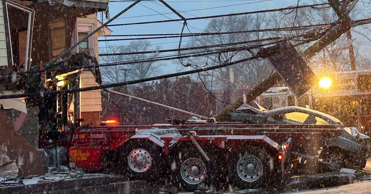 Two-Car Crash in Elizabeth Injures Firefighter and Tow Truck Driver
