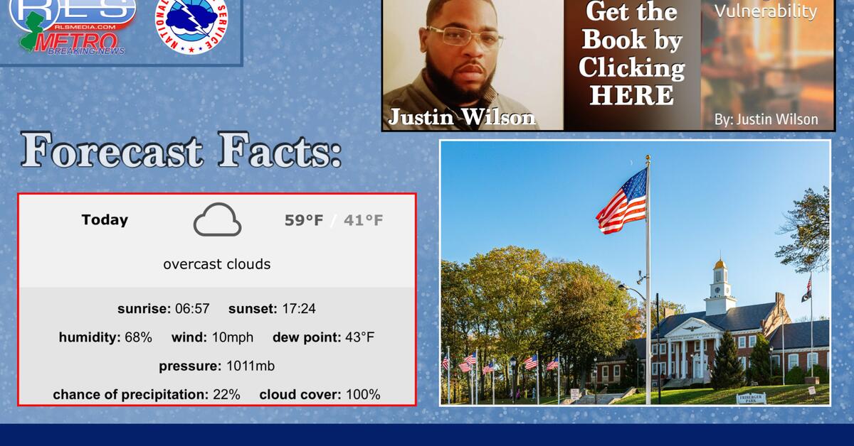NWS: Mild Temperatures and Cloudy Skies Welcome Newark, North Jersey Region