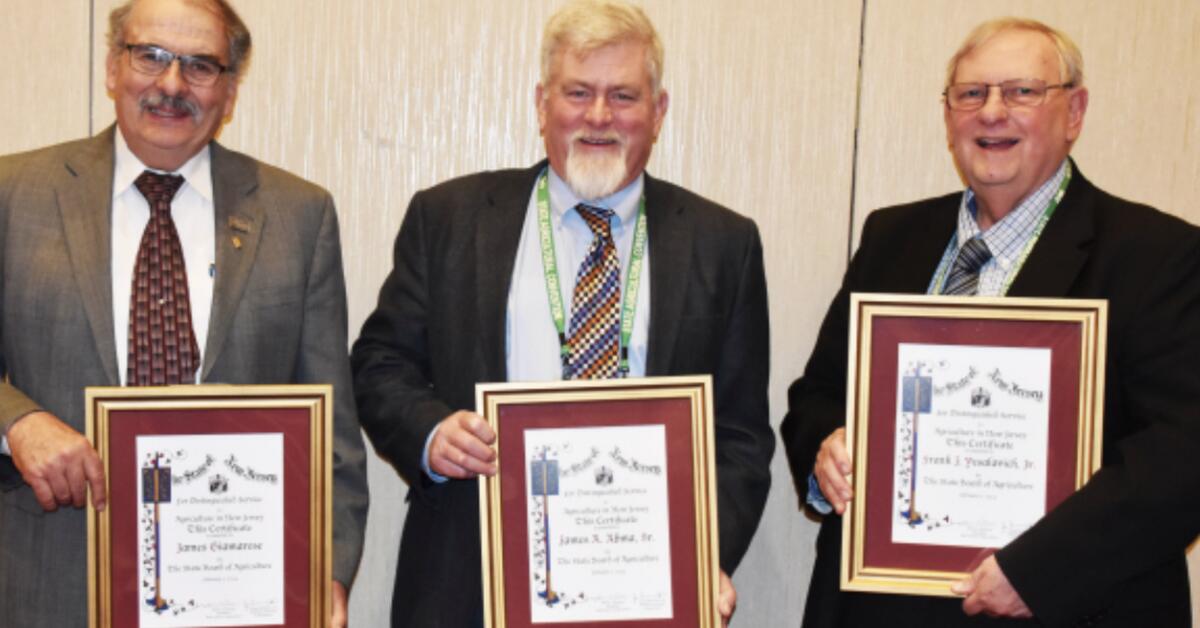 New Jersey Agricultural Leaders Honored for Distinguished Service