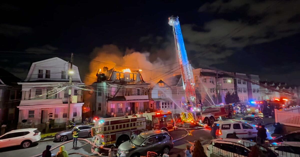 Fast-Moving Fire Displaces Over a Dozen Residents in Newark's North Ward
