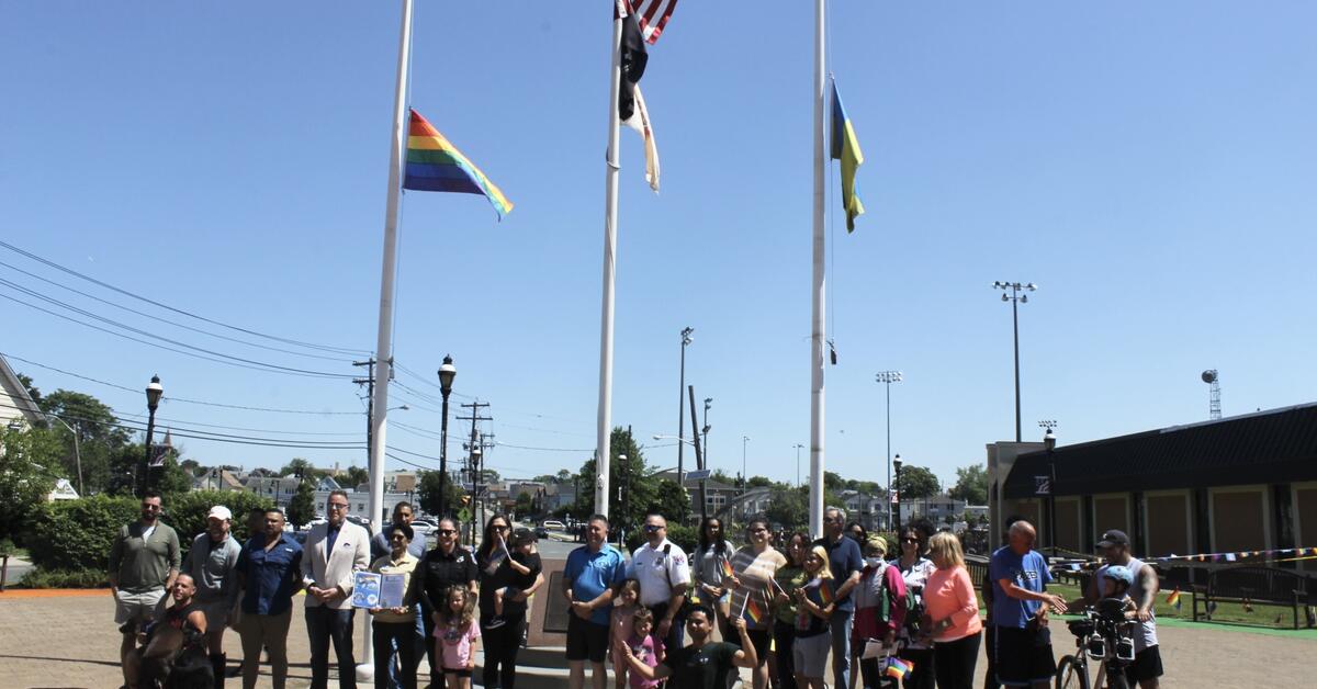 GSA DAY: Carteret Holds Flag Raising Event in Honor of Pride Month