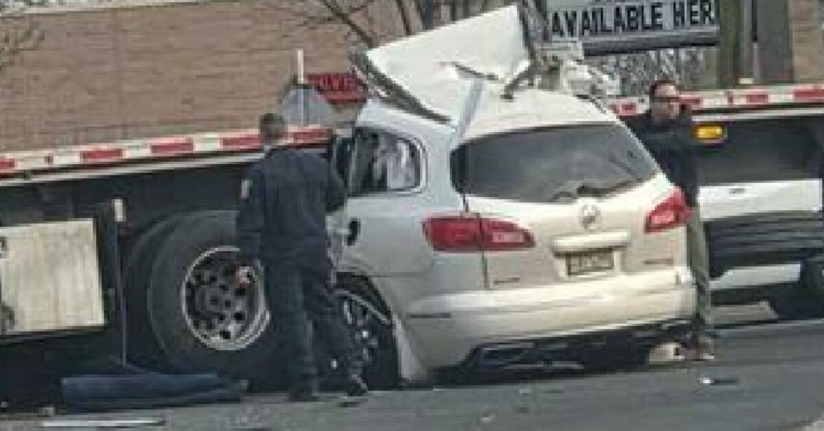 DEADLY CRASH: Car Slams Into Flatbed Trailer in Edison