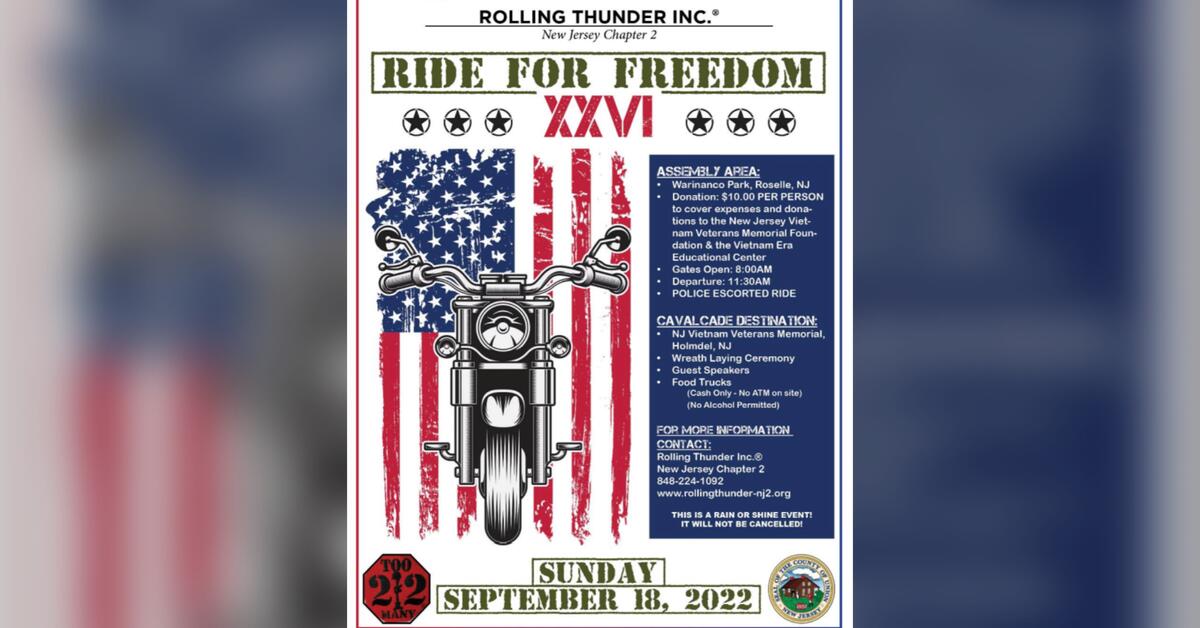 Union County Invites Residents to Ride For Freedom