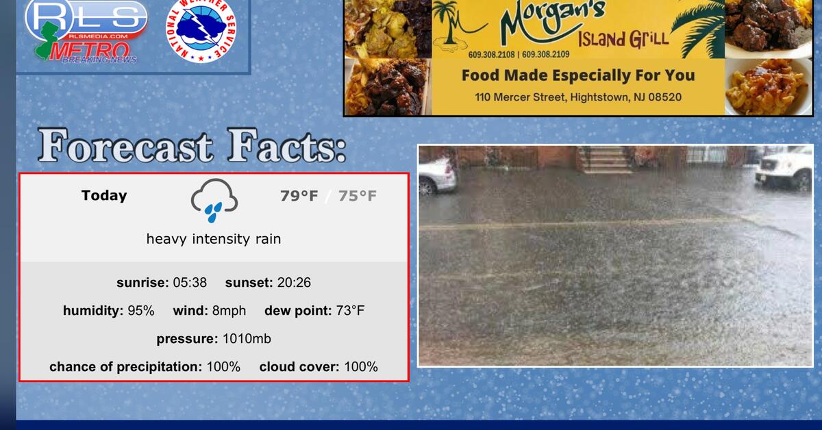 Heavy Rain, Thunderstorms Expected in Newark and North Jersey Region Heavy Rain, Thunderstorms Expected in Newark and North Jersey Region