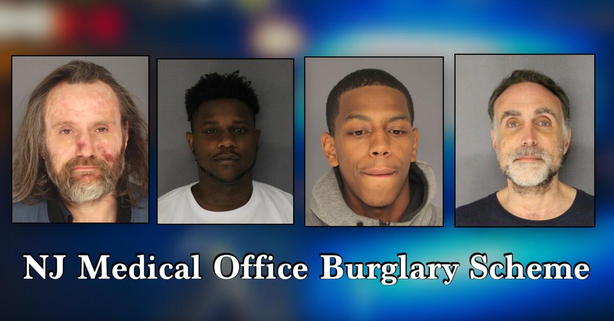 East Orange Men Among Five Arrested For Burglarizing Medical Offices ...