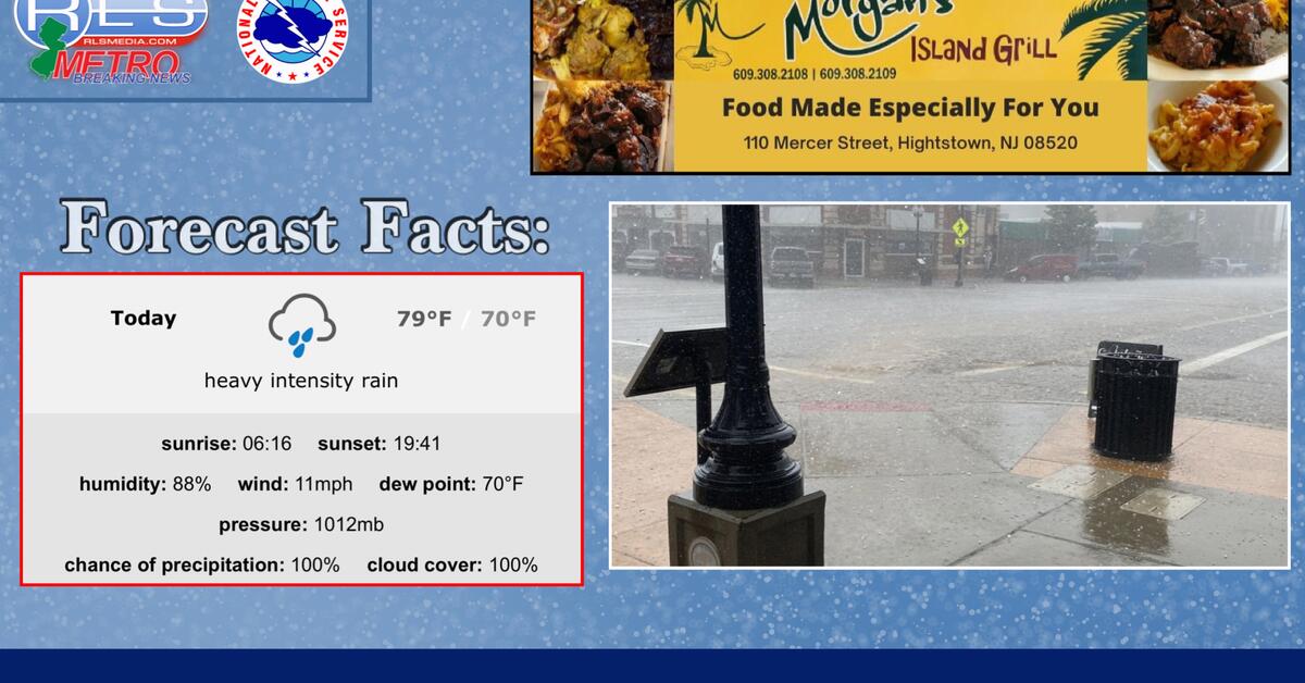 Heavy Rain Makes for Messy Friday Morning in Newark; Hurricane Franklin ...