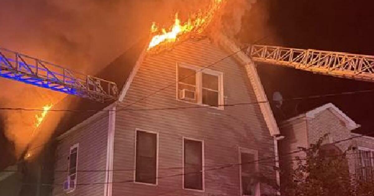 Fire Breaks Through Roof of West Ward Building, Injuring Firefighter