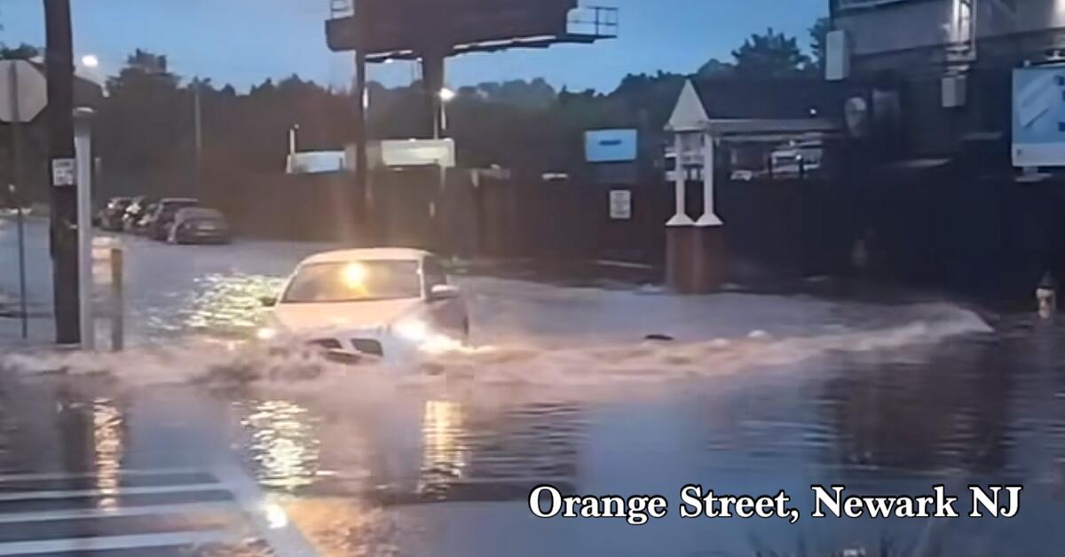 Heavy Flooding From Overnight Rain in New Jersey Necessitates Dozens of ...