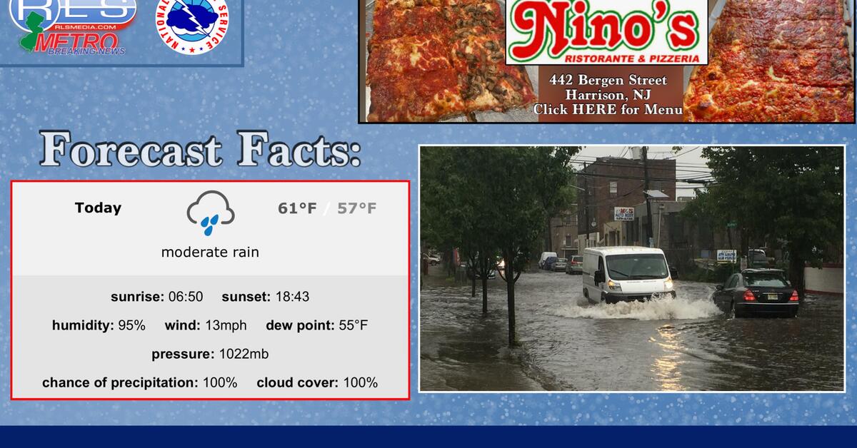 MISERABLE FRIDAY: Soaking Rain, Potential Flooding for Newark and North ...