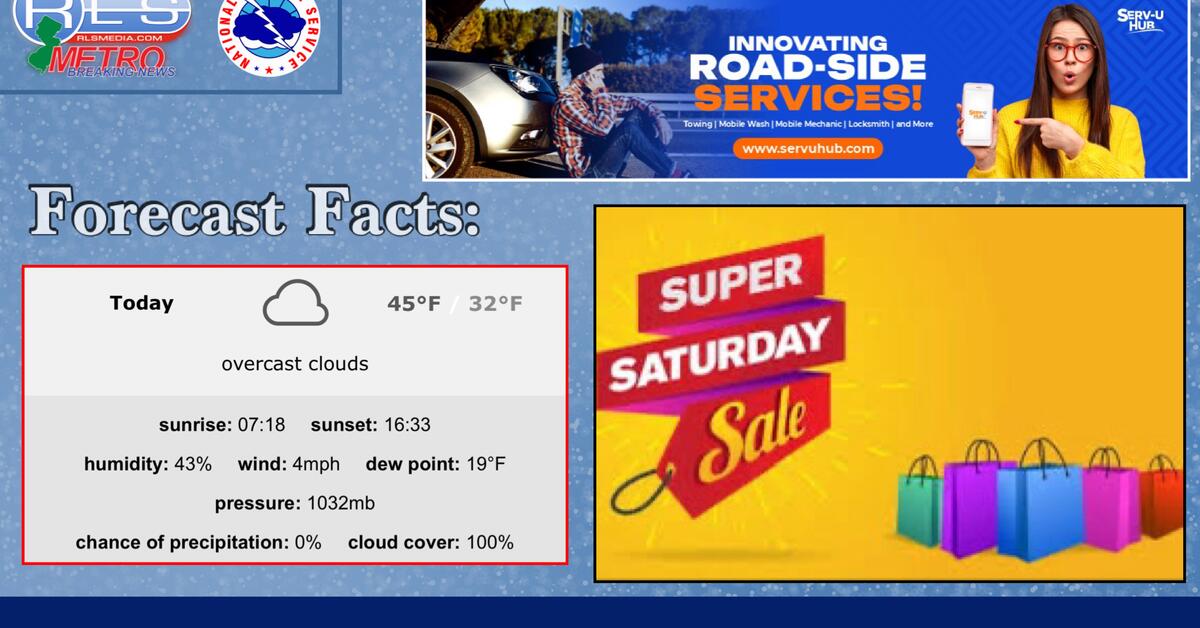 NWS: Chilly, Clear 'Super Saturday' Morning in Newark - Perfect for ...