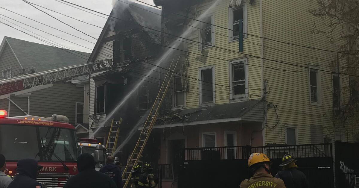 UPDATE: Newark Firefighter Injured by Debris During House Fire: 13 ...