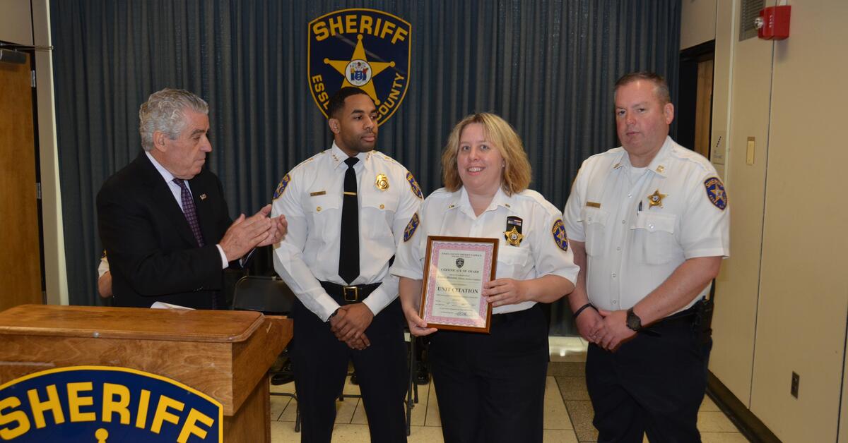 Law Enforcement Presented with Award in Newark