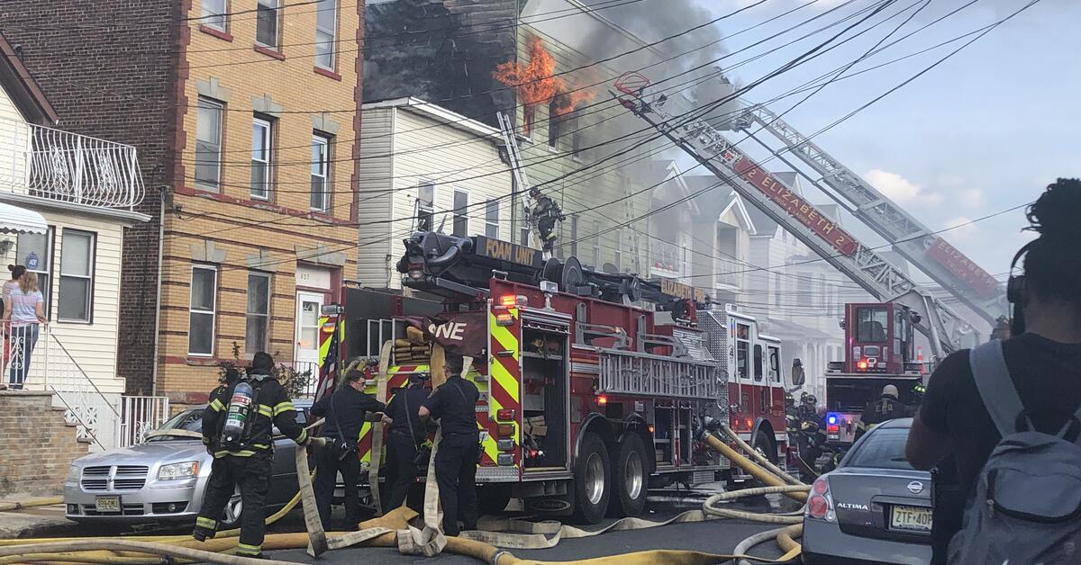 Fire Engulfs Elizabeth Home