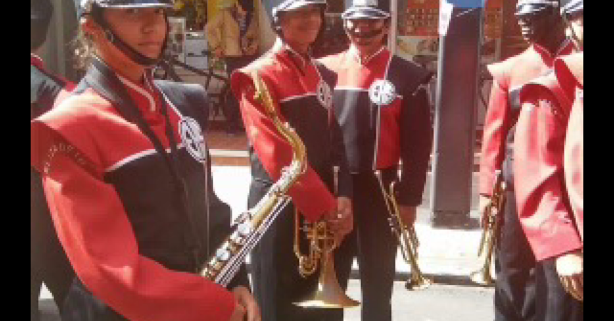 Elizabeth Marching Band Performs in New York City Parade