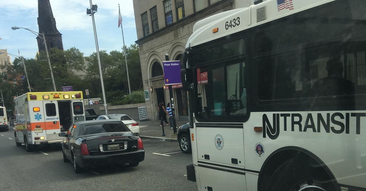 Minor Injuries Reported in NJ Transit Bus Crash in Newark