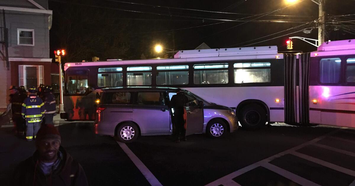 Injuries Reported in Crash that Involved NJ Transit Bus in Irvington