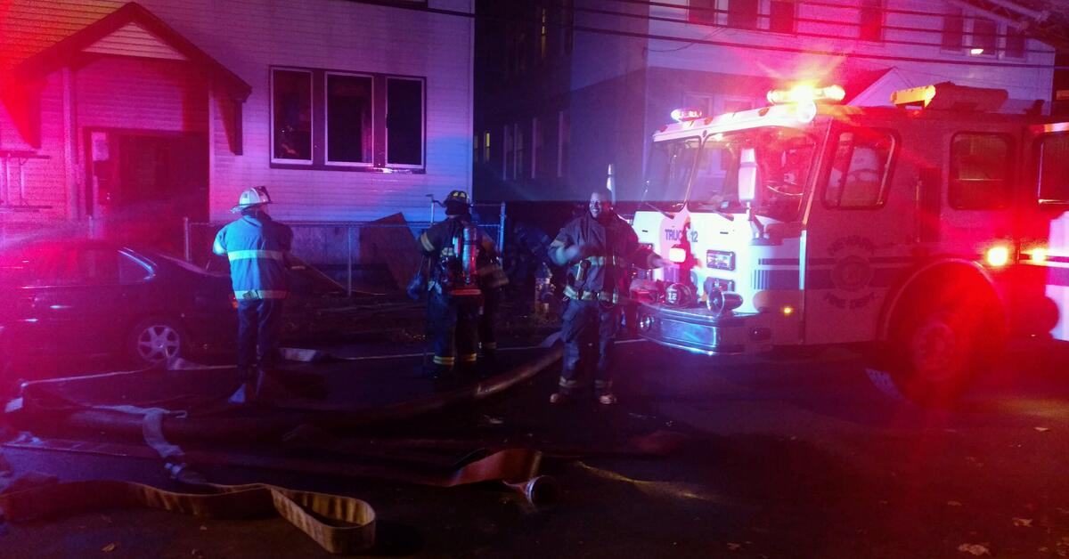 Firefighter Rescued After Falling Through Floor of Burning Building in ...
