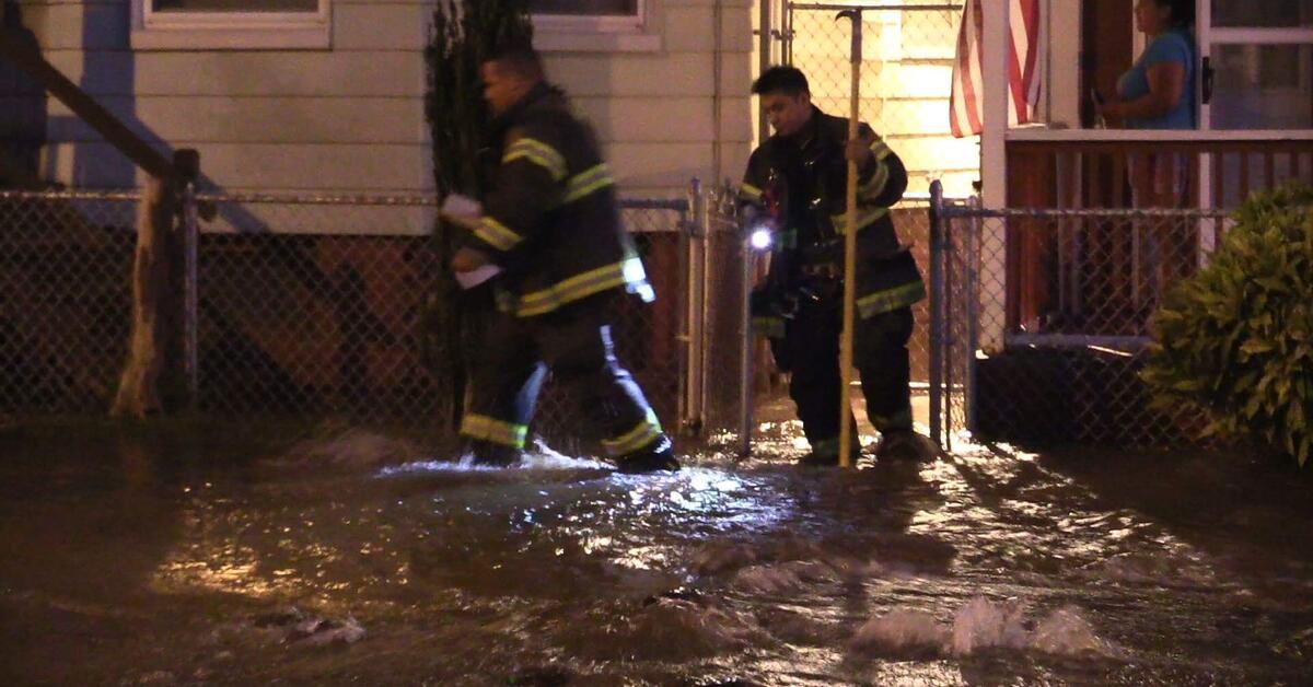 Large Water Main Break Floods Paterson Community