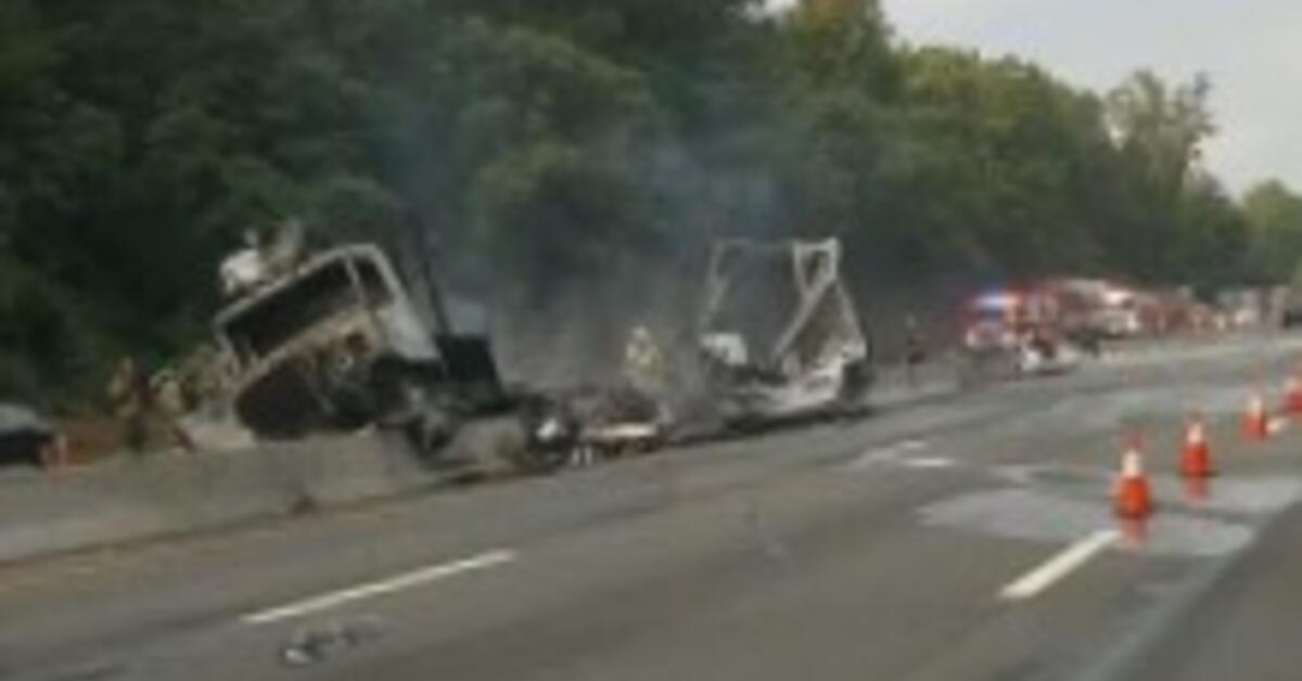 Fiery Truck Crash Snarls Early Morning I-78 Traffic in Berkeley Heights