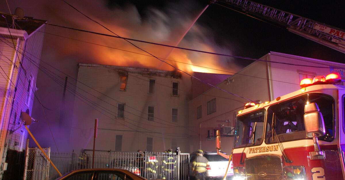 3-Alarm Building Fire Injures Firefighter in Paterson; Several Displaced