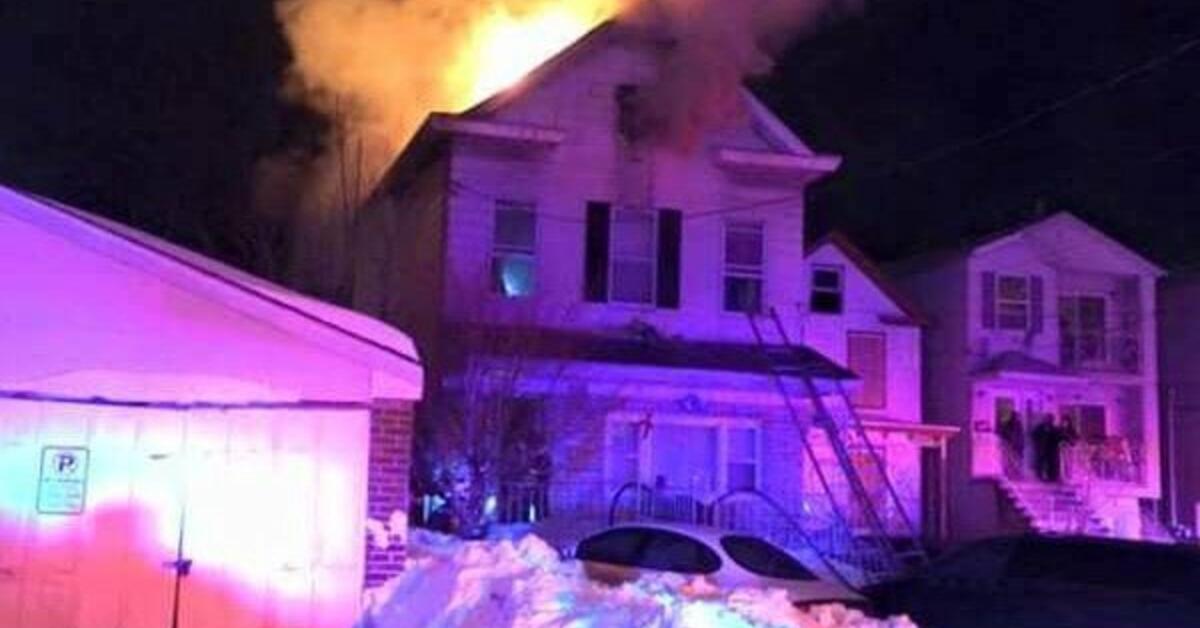 Three-Alarm Fire Tears Through Elizabeth Home